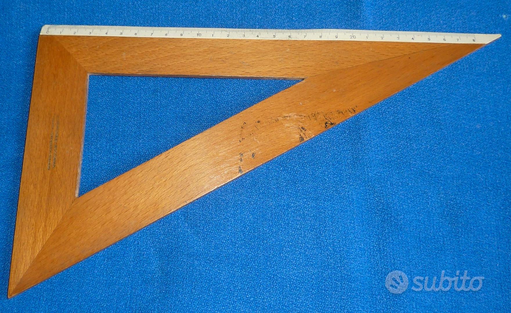 RARA SQUADRA IN LEGNO DISEGNO TECNICO VERONESI - Collezionismo In ...