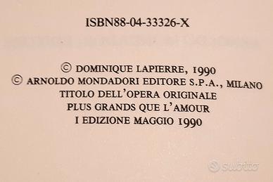 "PIÙ GRANDI DELL'AMORE", Dominique Lapierre - Libri e Riviste In ...