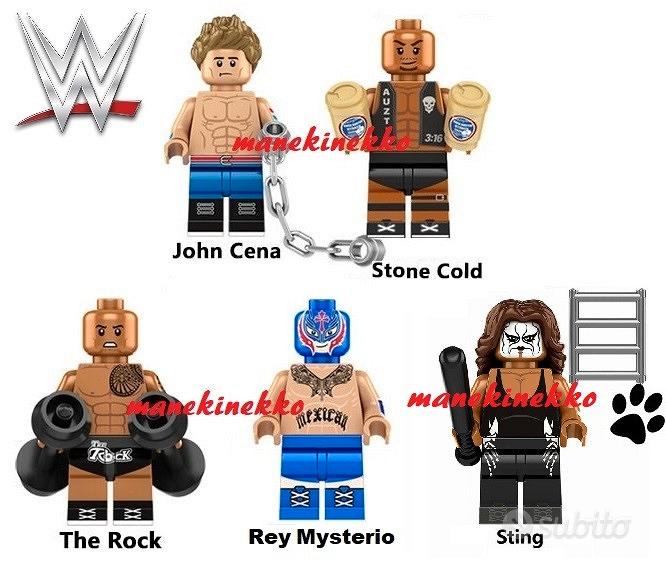 5 minifigure Wrestling WWE smackdown simil Lego - Tutto per i bambini ...