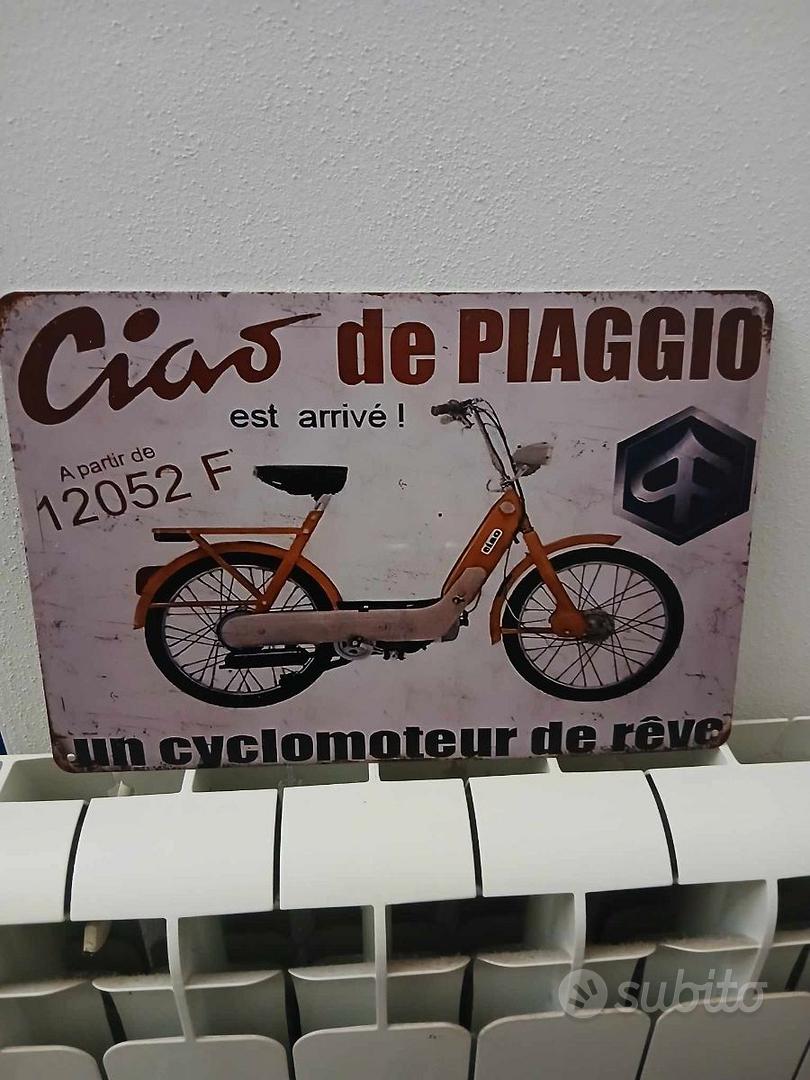 Cartello in Metallo Vintage style Piaggio Ciao - Collezionismo In ...