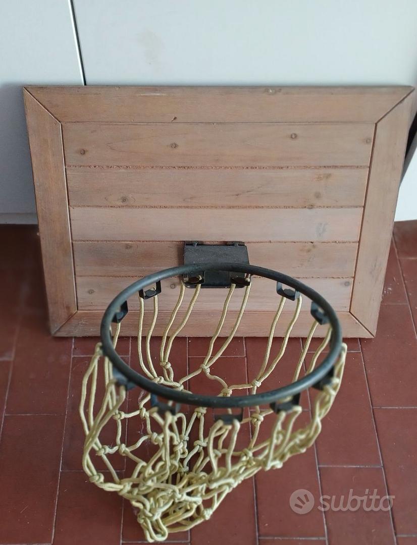 Mini canestro da basket con tabellone in legno - Tutto per i bambini In ...