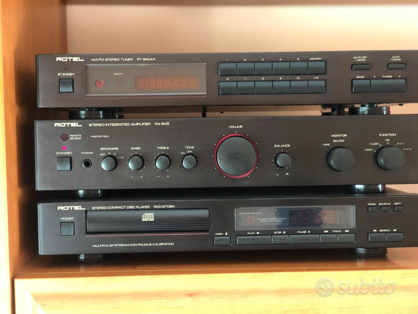 Amplificatore Rotel + lettore CD + Tuner - Audio/Video In vendita a Novara