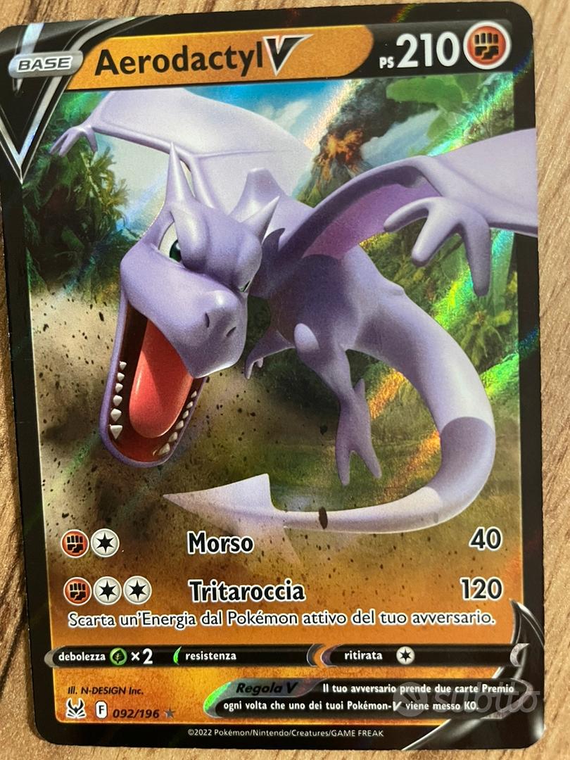 Carta Pokemon Aerodadactyl V Collezionismo In Vendita A Brindisi