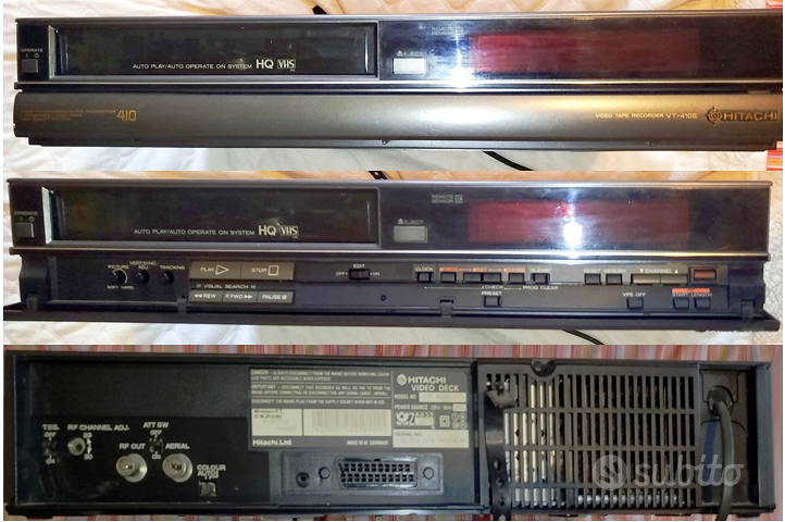 Lettore VHS HQ Hitachi 410 - Audio/Video In vendita a Bologna
