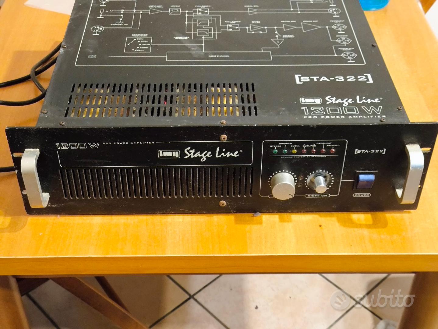 Amplificatore PA Stageline sta 322 800 wrms 8ohm - Audio/Video In ...