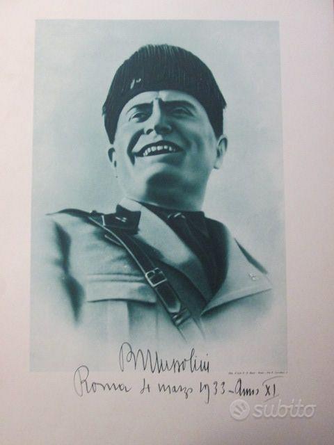 Stampa originale su cartoncino Benito Mussolini - Collezionismo In ...