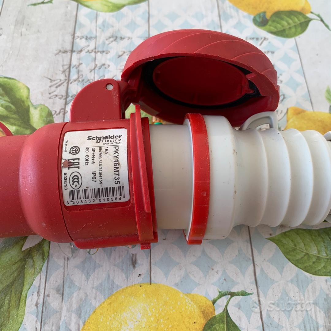 Presa e spina 16A mobile industriale 380V IP44 - Giardino e Fai da te ...