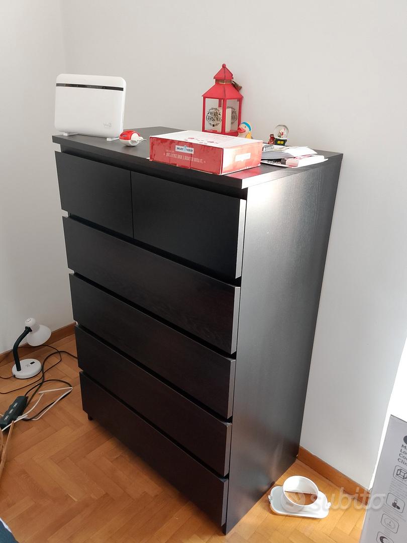 Cassettiera in legno nera SOLO RITIRO - Arredamento e Casalinghi In ...