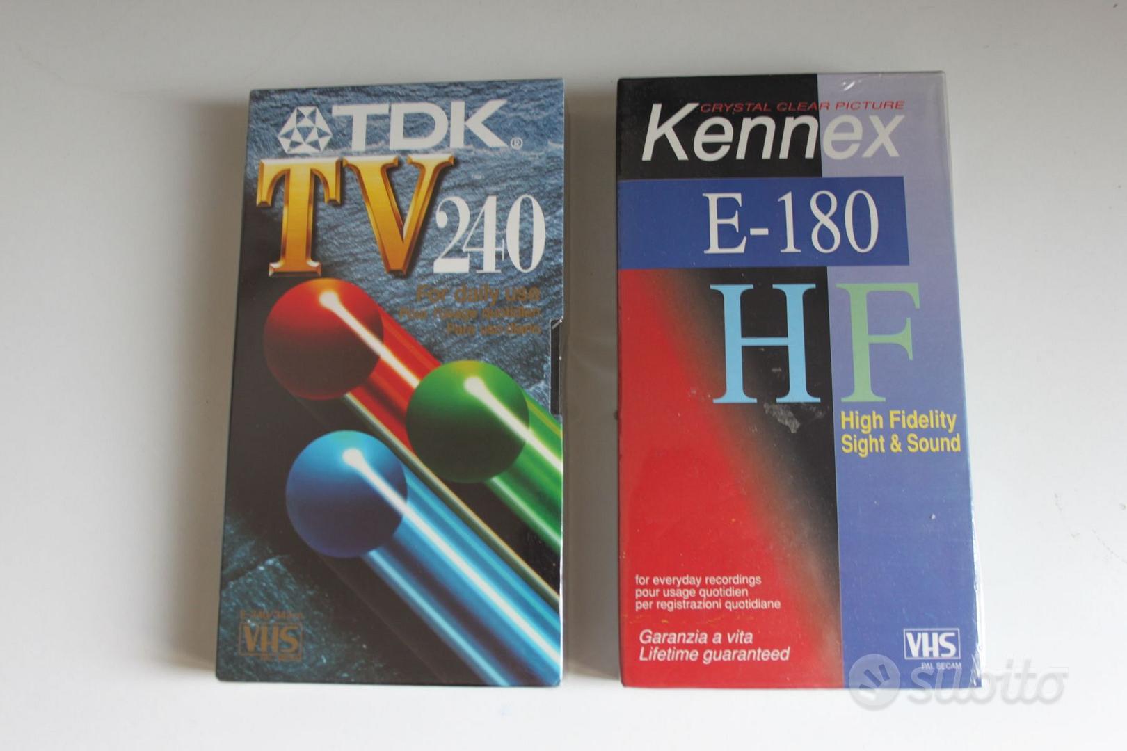 VHS Videocassette Vergini VHS TDK KENNEX PHILIPS - Audio/Video In vendita a Genova