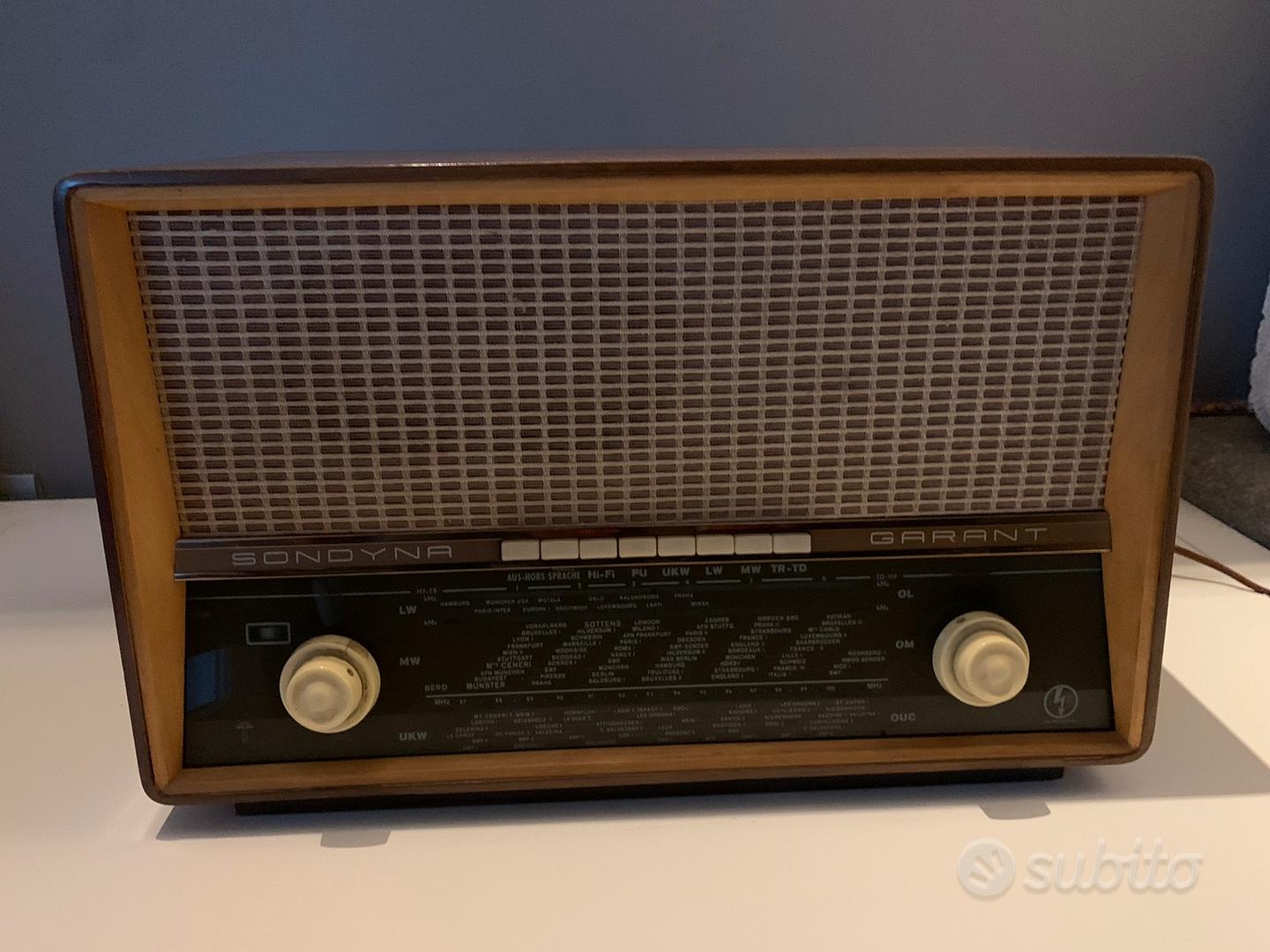 Radio a valvole Sondyna vintage - Audio/Video In vendita a Como