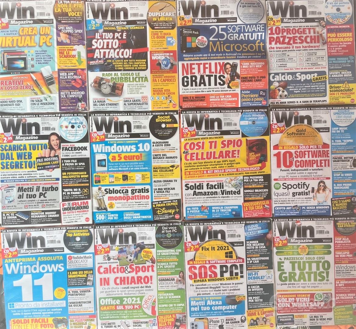 Nuovi Sigillati Win Magazine 12 Numeri anno 2021 - Libri e Riviste In ...
