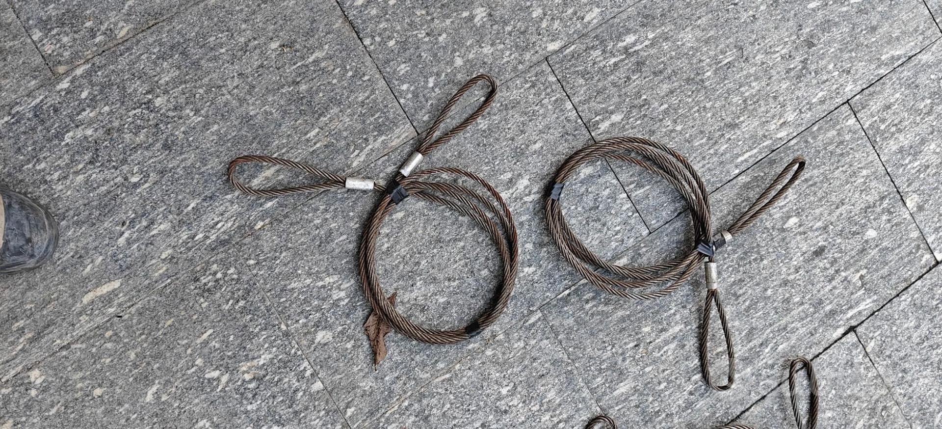 ITALCAVI Braca in fune di acciaio con asole - Giardino e Fai da te In ...