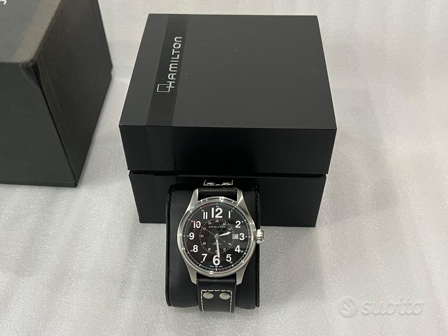 Hamilton Khaki Field Officer H70615733 - Abbigliamento e Accessori In ...