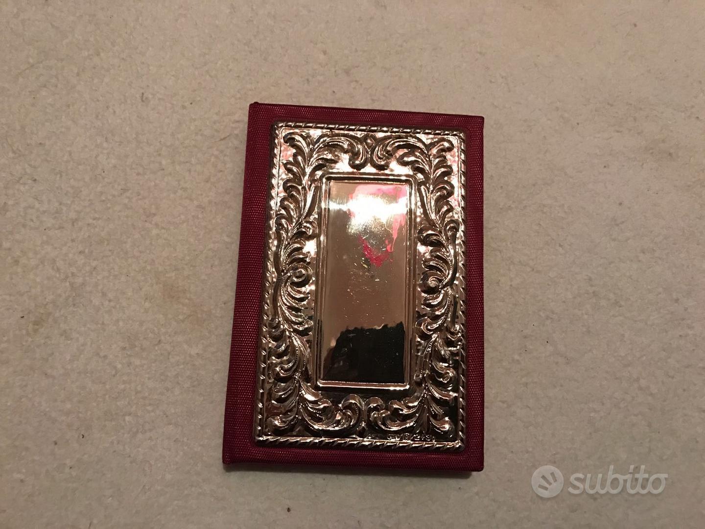 Rubrica vintage originale anni 60 bordeaux argento - Collezionismo In ...