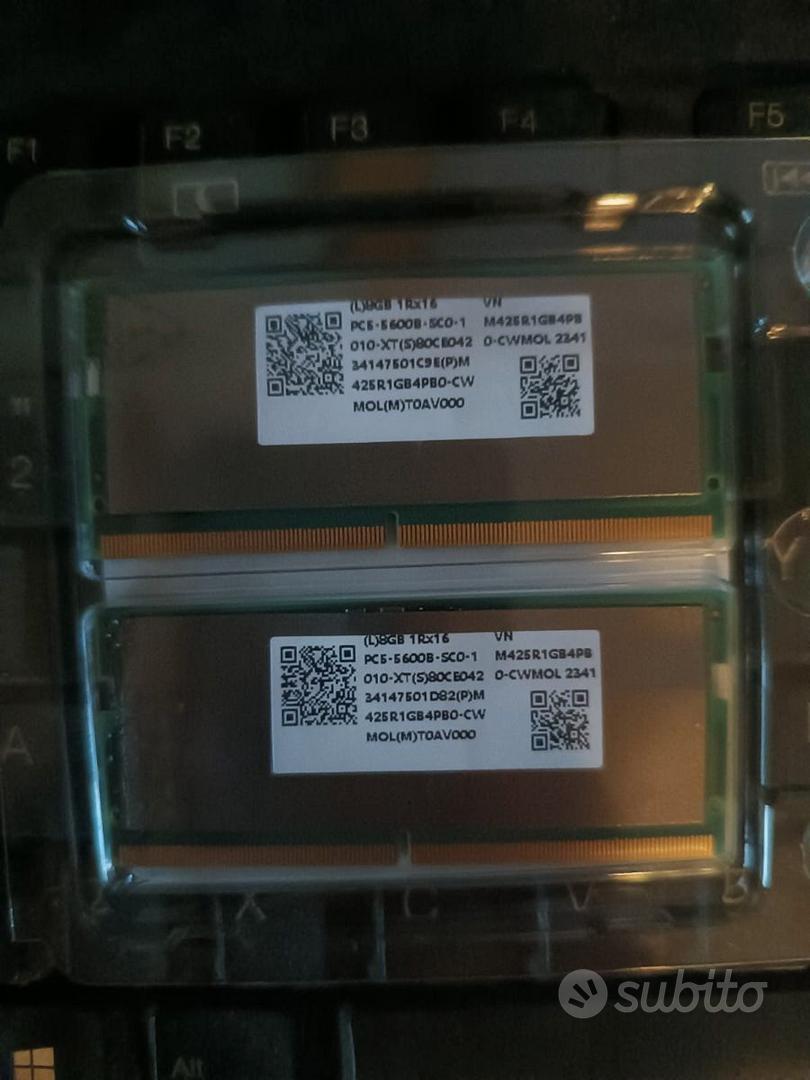 Ram DDR5 5600 mhz per notebook - Informatica In vendita a Barletta ...