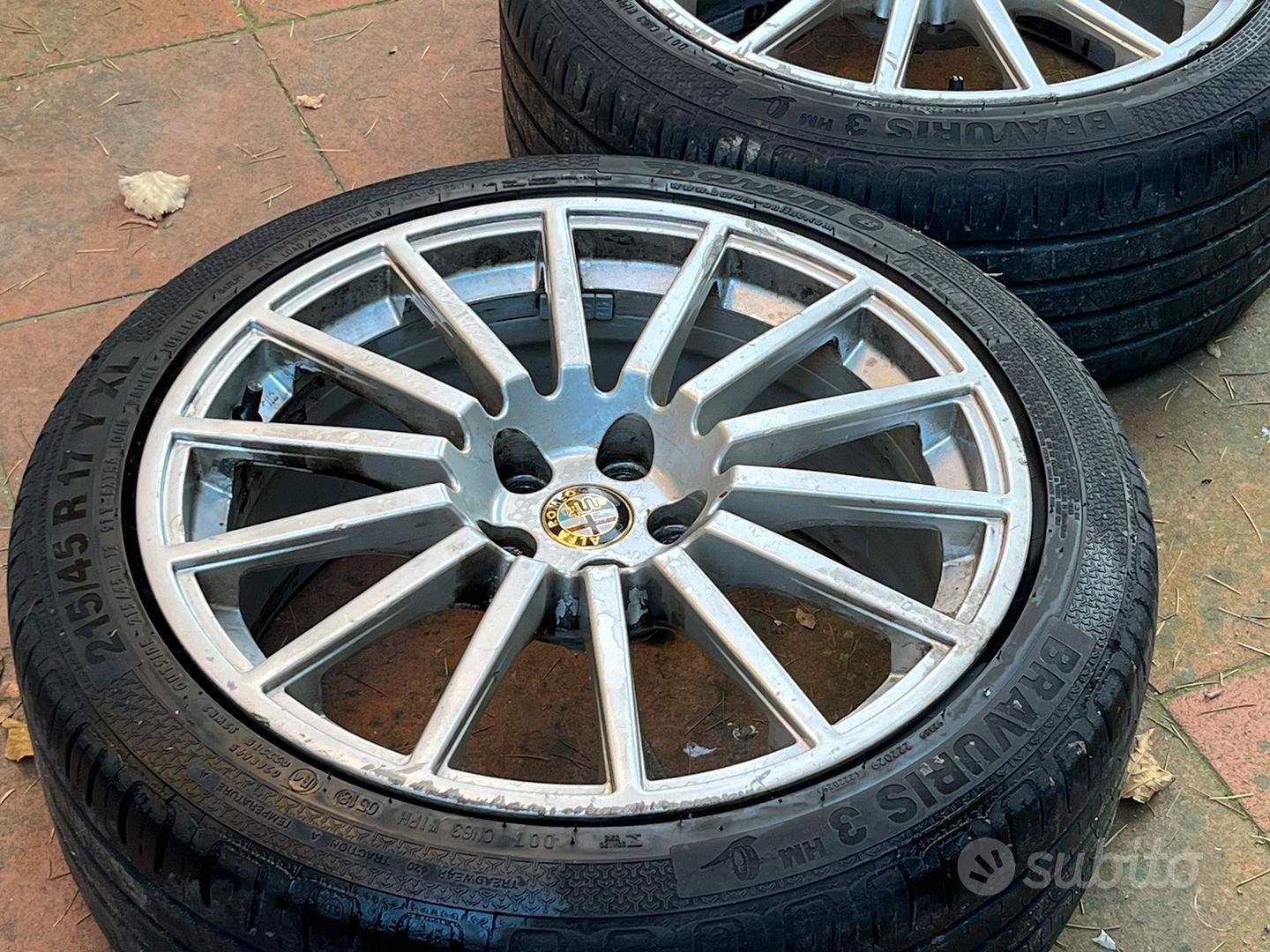4 cerchi Alfa GTA Toora 17” 147/GT - INTROVABILI ! - Accessori Auto In ...