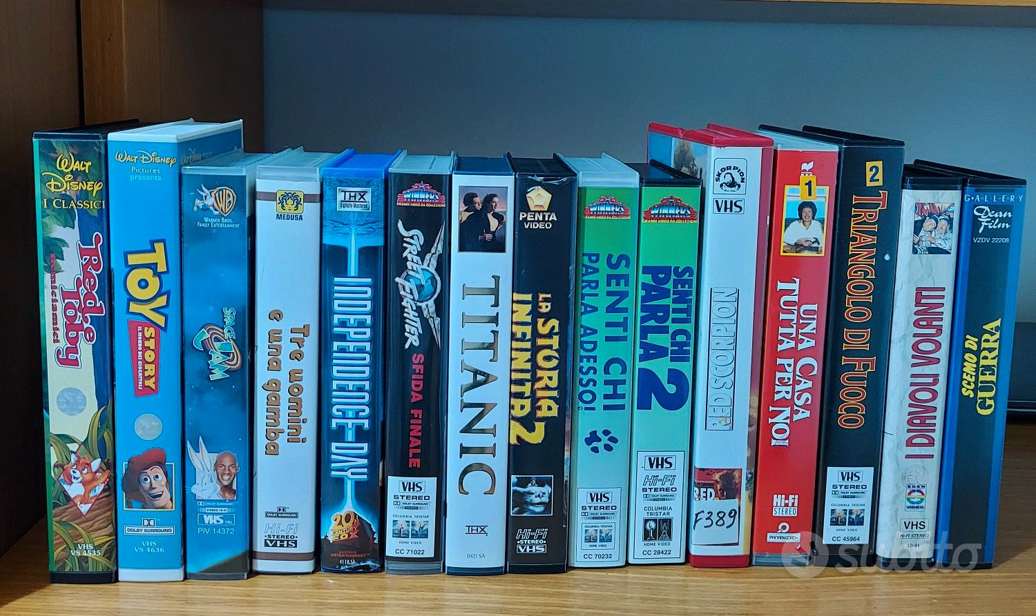 Lotto di VHS di vario genere (titoli sotto) - Musica e Film In vendita ...