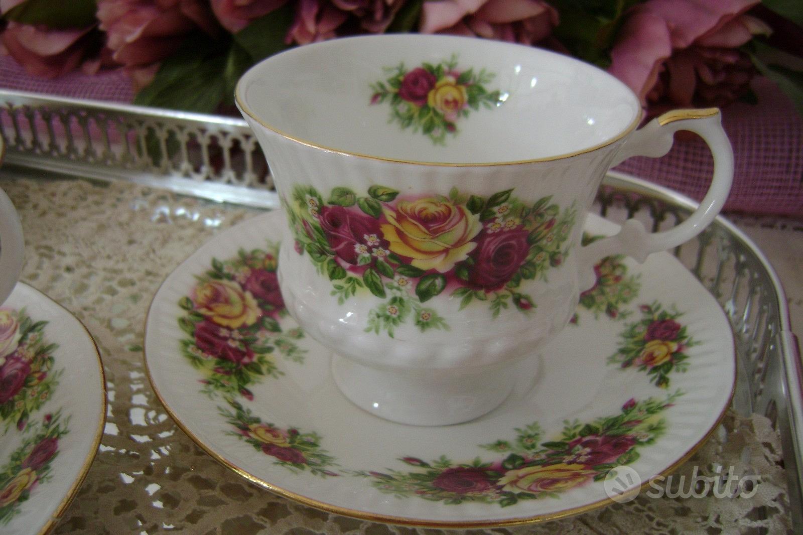 2 Tazze tea in porcellana inglese Elizabethan - Collezionismo In ...