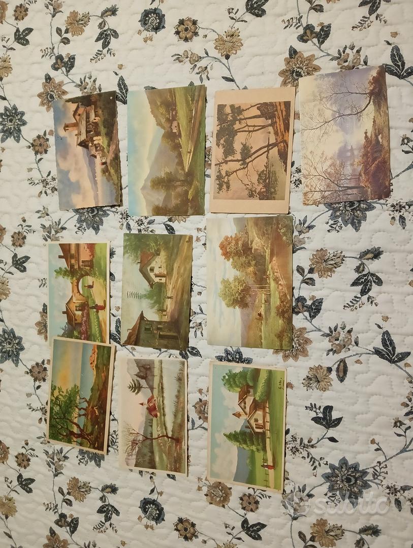 cartoline d'epoca disegnate a mano - Collezionismo In vendita a Venezia