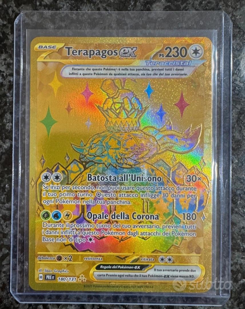 Terapagos Ex 180 Gold Evoluzioni Prismatiche - Collezionismo In vendita ...