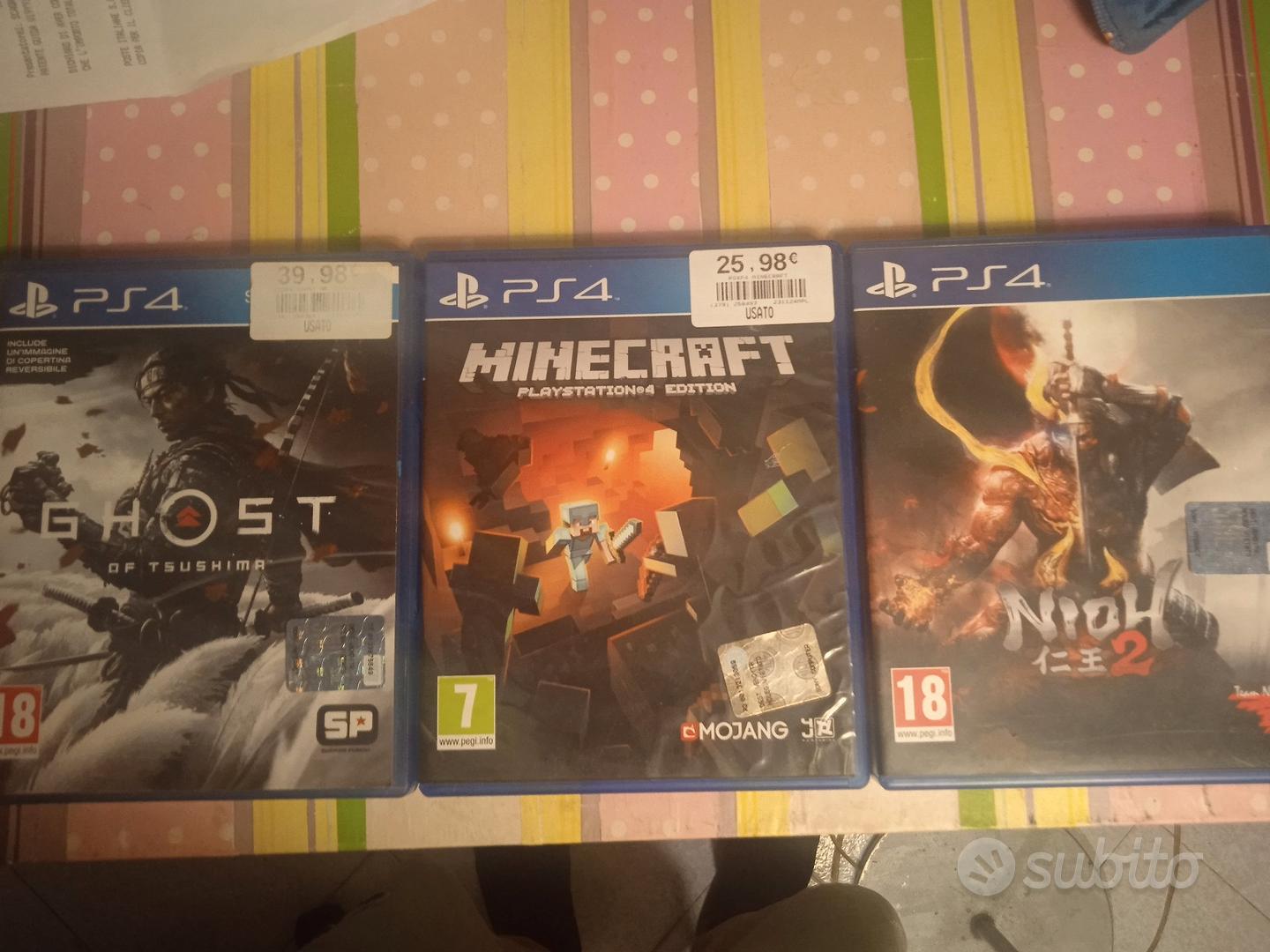 Giochi PS4 Minecraft, Nioh2, Ghost of Tsushima - Console e Videogiochi ...