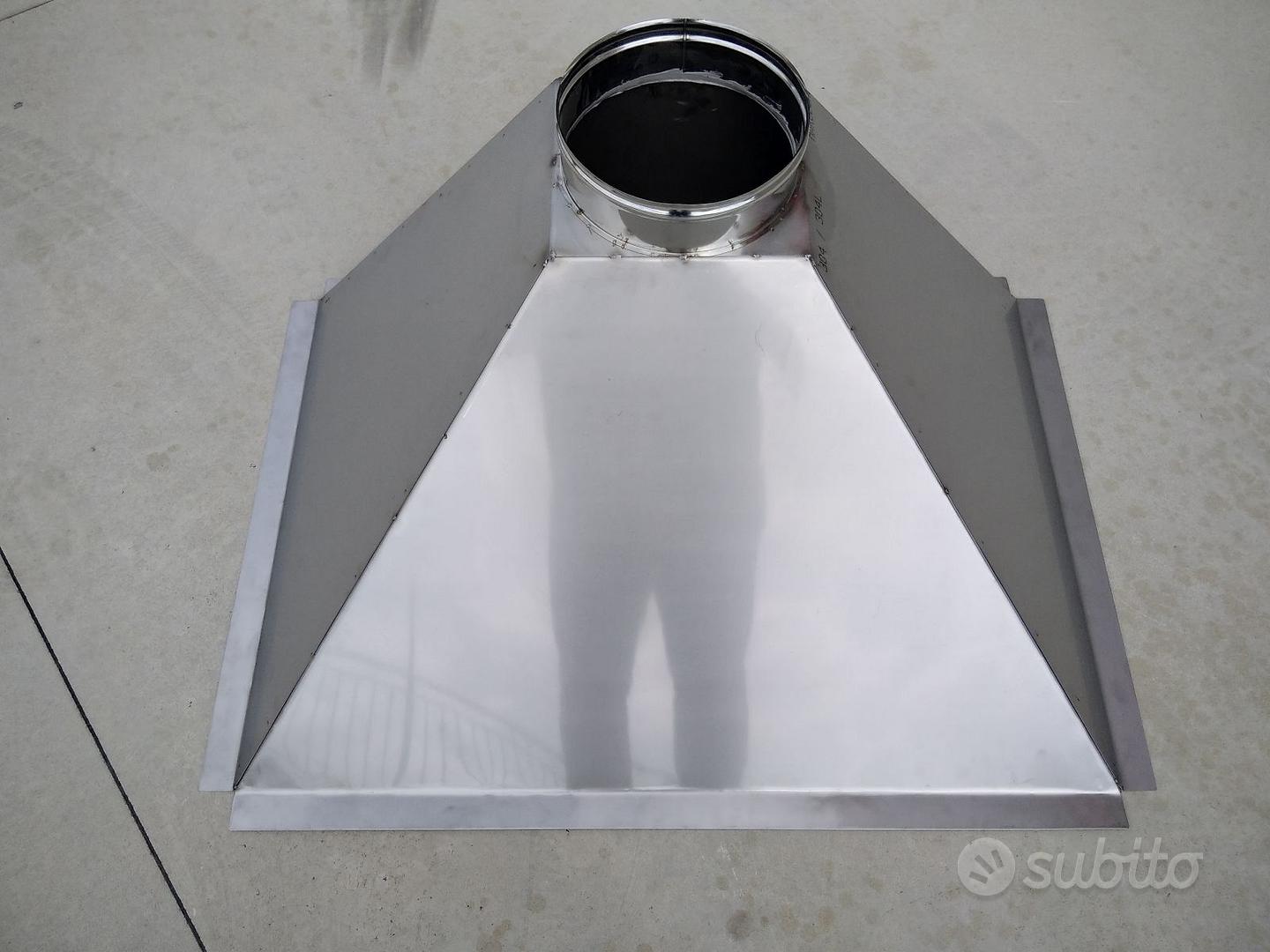 Cappa in Acciaio Inox per camino base cm.100x70 - Giardino e Fai da te ...