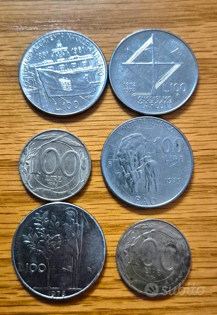 Monete Italiane 100 Lire 7pz. - Collezionismo In vendita a Monza e ...