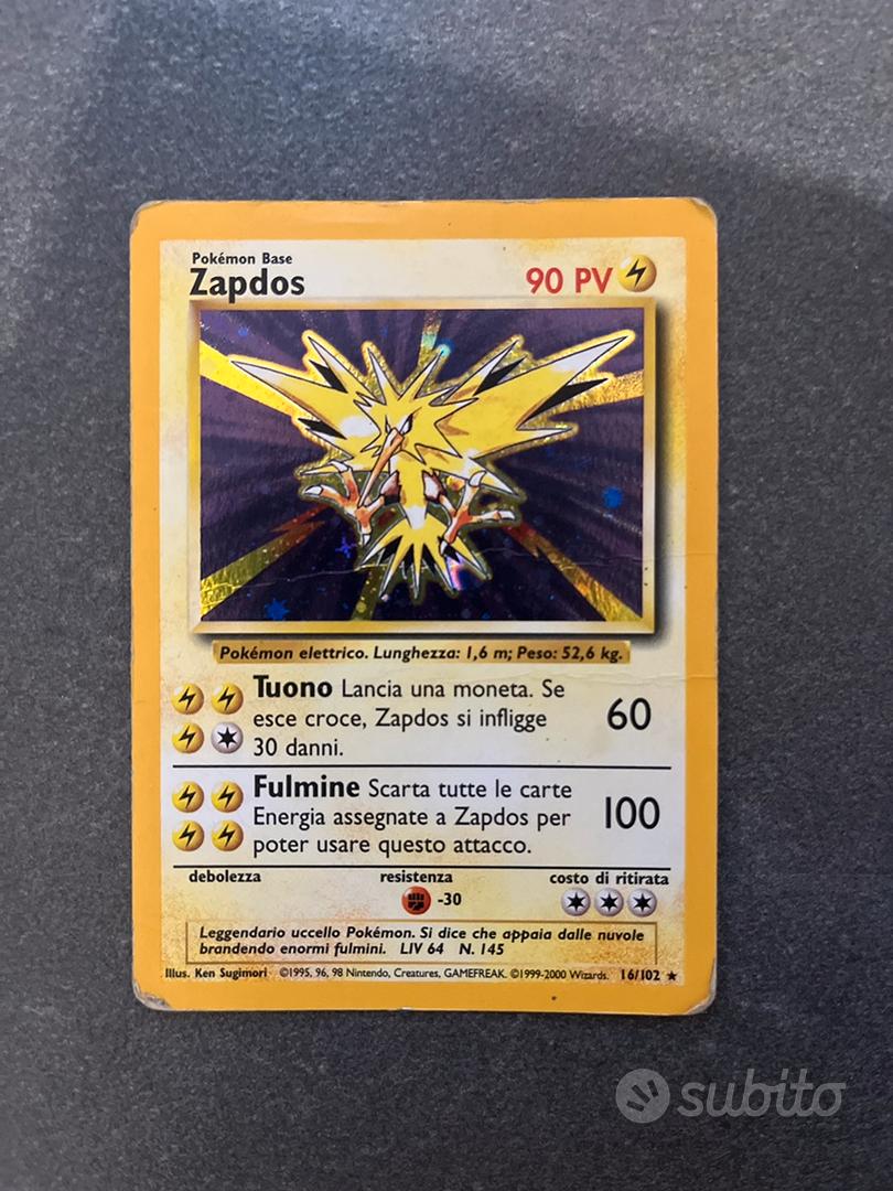 Carta Pokemon Zapdos holo - Collezionismo In vendita a Roma
