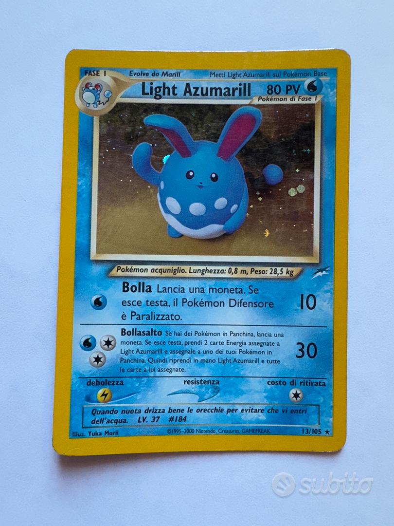 Carta pokemon LIGHT AZUMARILL - Collezionismo In vendita a Milano