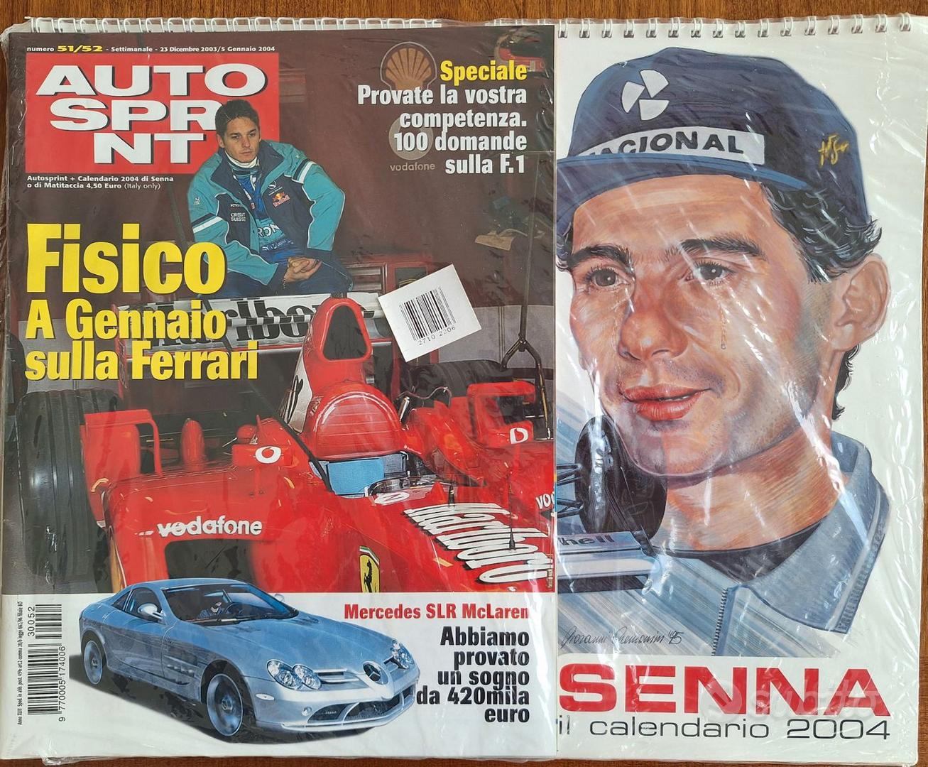 Ayrton Senna "Calendario Autosprint 2004" - Collezionismo In vendita a Torino