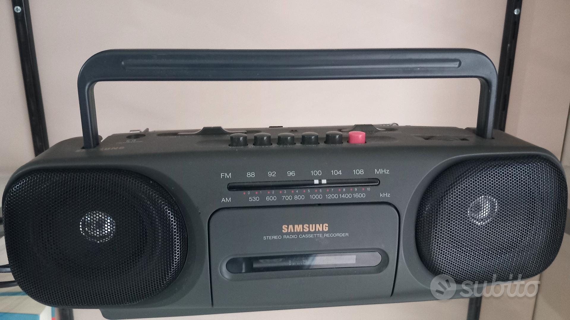 SAMSUNG RADIO REGISTRATORE ST-125 STEREO - Audio/Video In vendita a Barletta-Andria-Trani