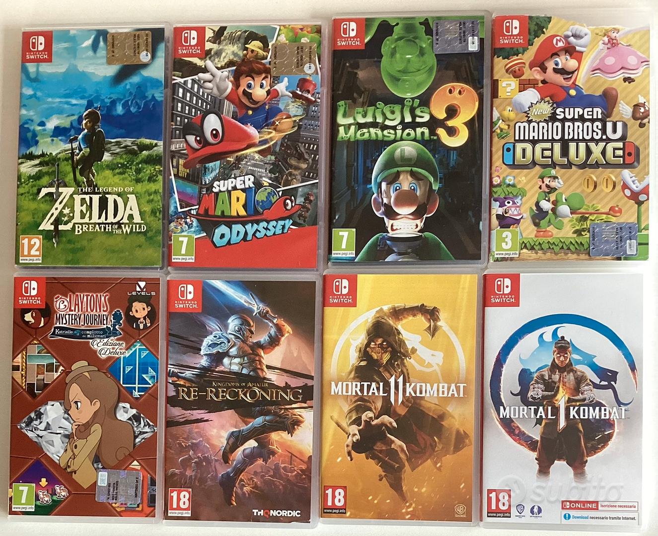 SuperMario, Zelda, Luigi, Mortal Kombat per Switch - Console e ...
