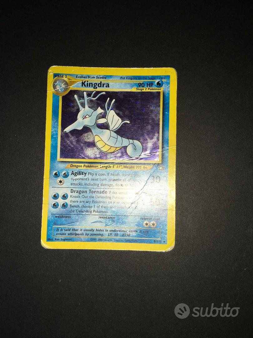 Carta Pokemon Kingdra Set Neo Genesis ENG - Collezionismo In vendita a Roma