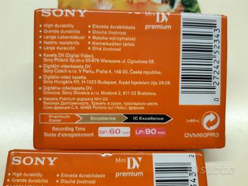 3 Sony mini DV 60 premium - Audio/Video In vendita a Lodi