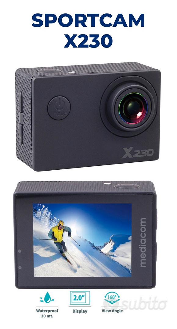 Action camera Mediacom SportCam X230 4K nuova - Audio/Video In vendita ...