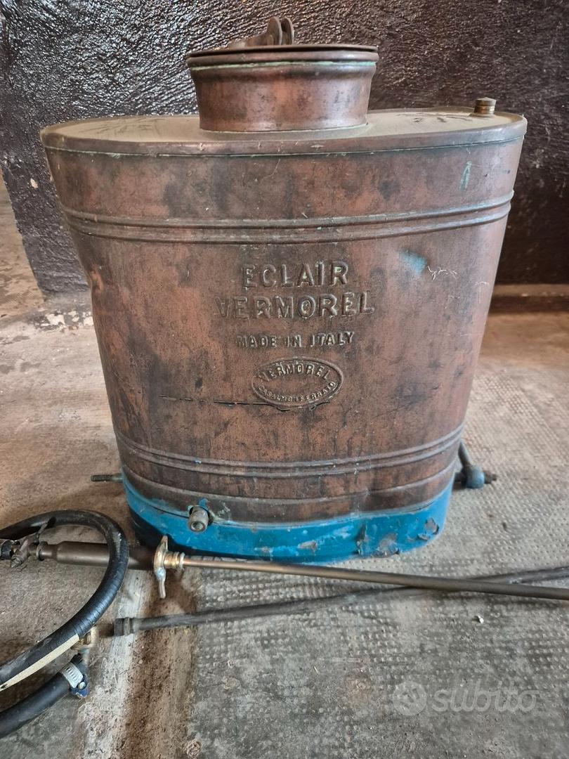 POMPA A SPALLA VINTAGE IN RAME – ECLAIR VERMOREL - Giardino e Fai da te ...