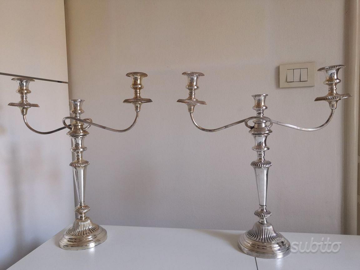 coppia candelabri inglesi fine 800 - Arredamento e Casalinghi In ...