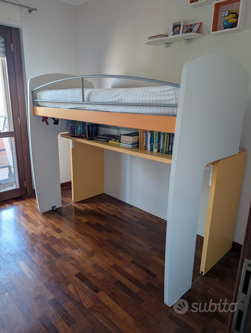 letto a ponte con scala cassettiera cameretta - Arredamento e ...