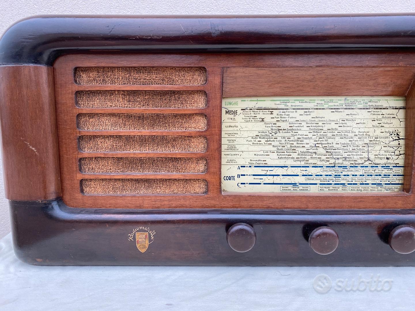 Radio epoca a valvole radiomarelli Nilo bianco - Audio/Video In vendita ...
