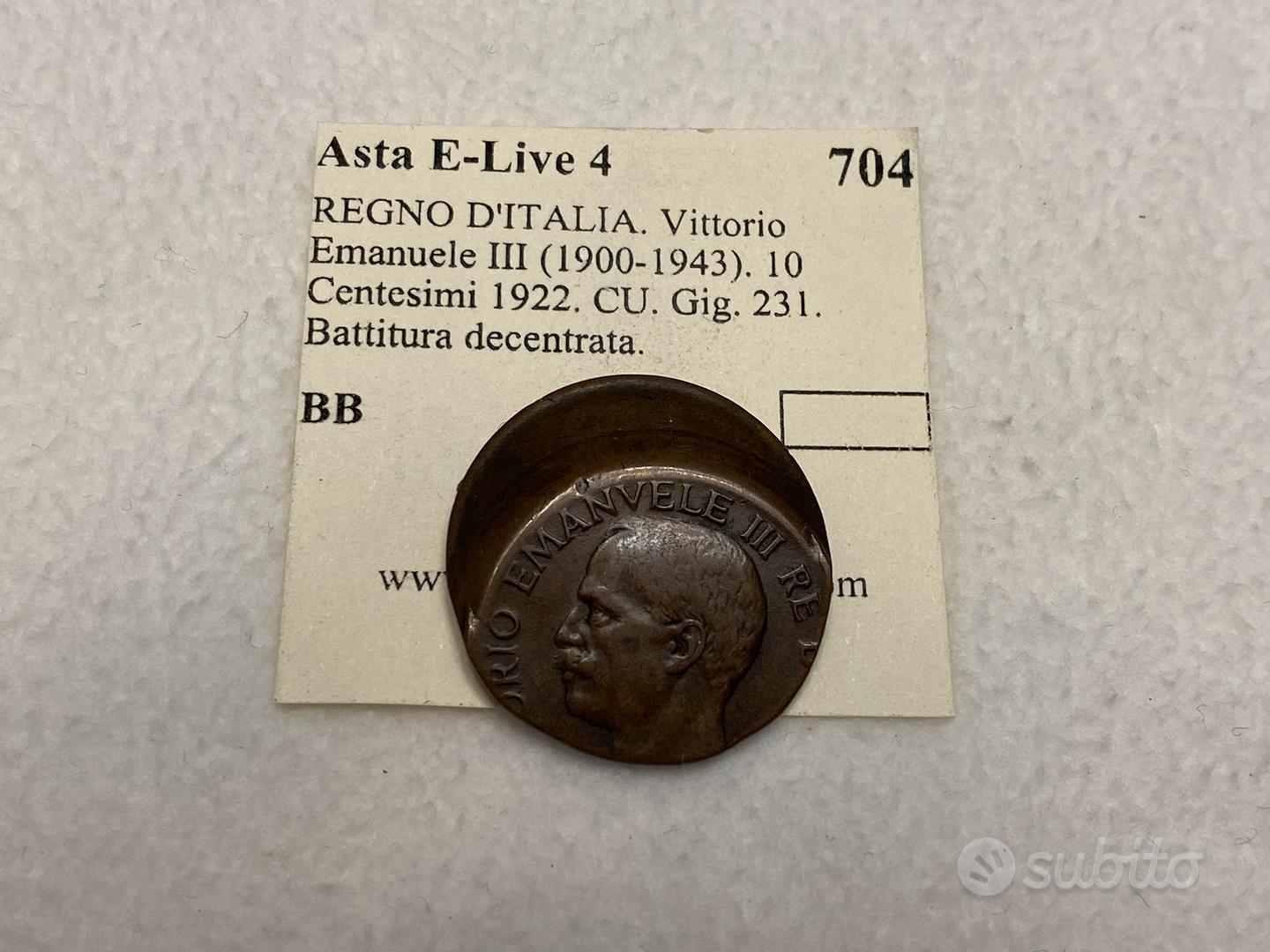 10 centesimi ape - Errore di Conio - Collezionismo In vendita a Pavia