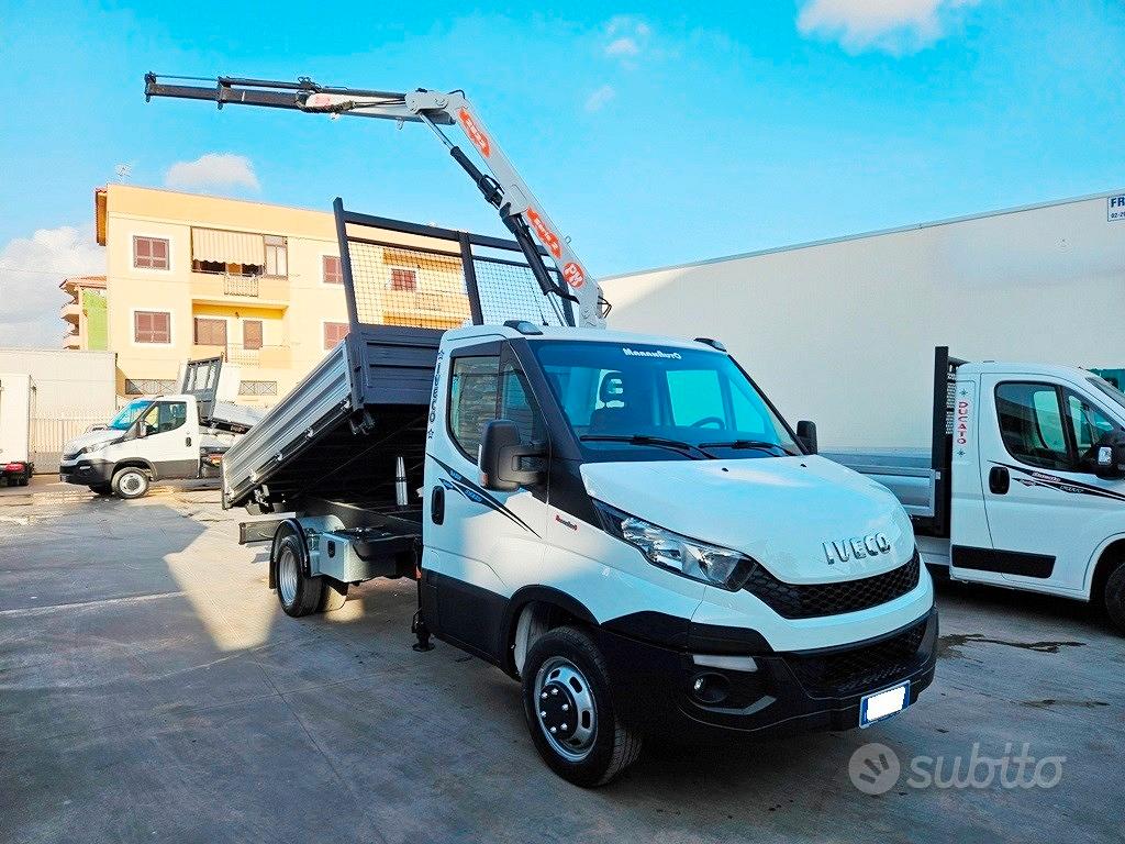 Subito - MaranAutO - Iveco daily 35c15 gru e ribaltabile trilat.-2015 ...