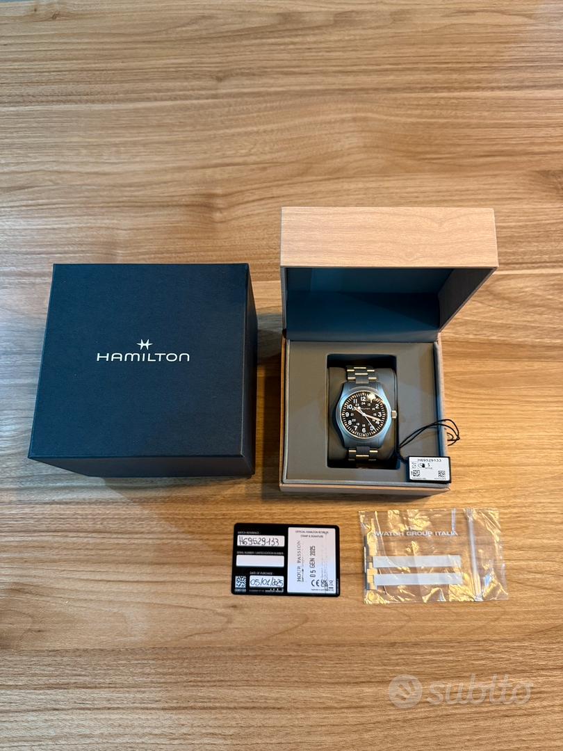 Hamilton Khaki Field Mechanical 42mm - Abbigliamento e Accessori In ...