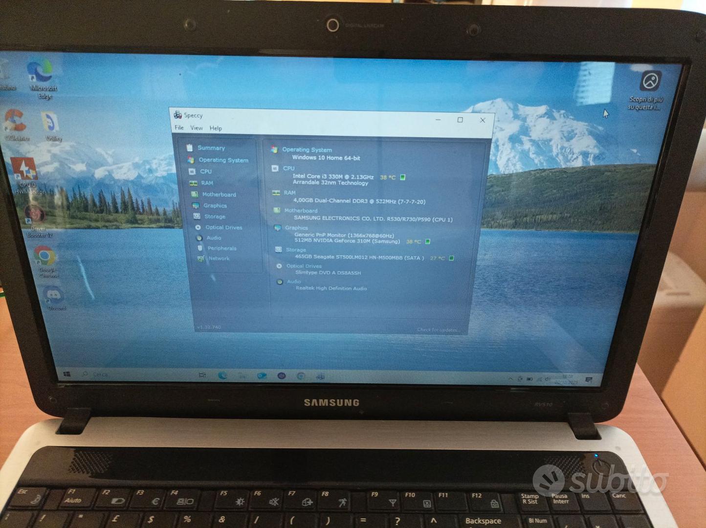 Samsung RV510, I3, 6GB, Windows 10 - Informatica In vendita a Varese