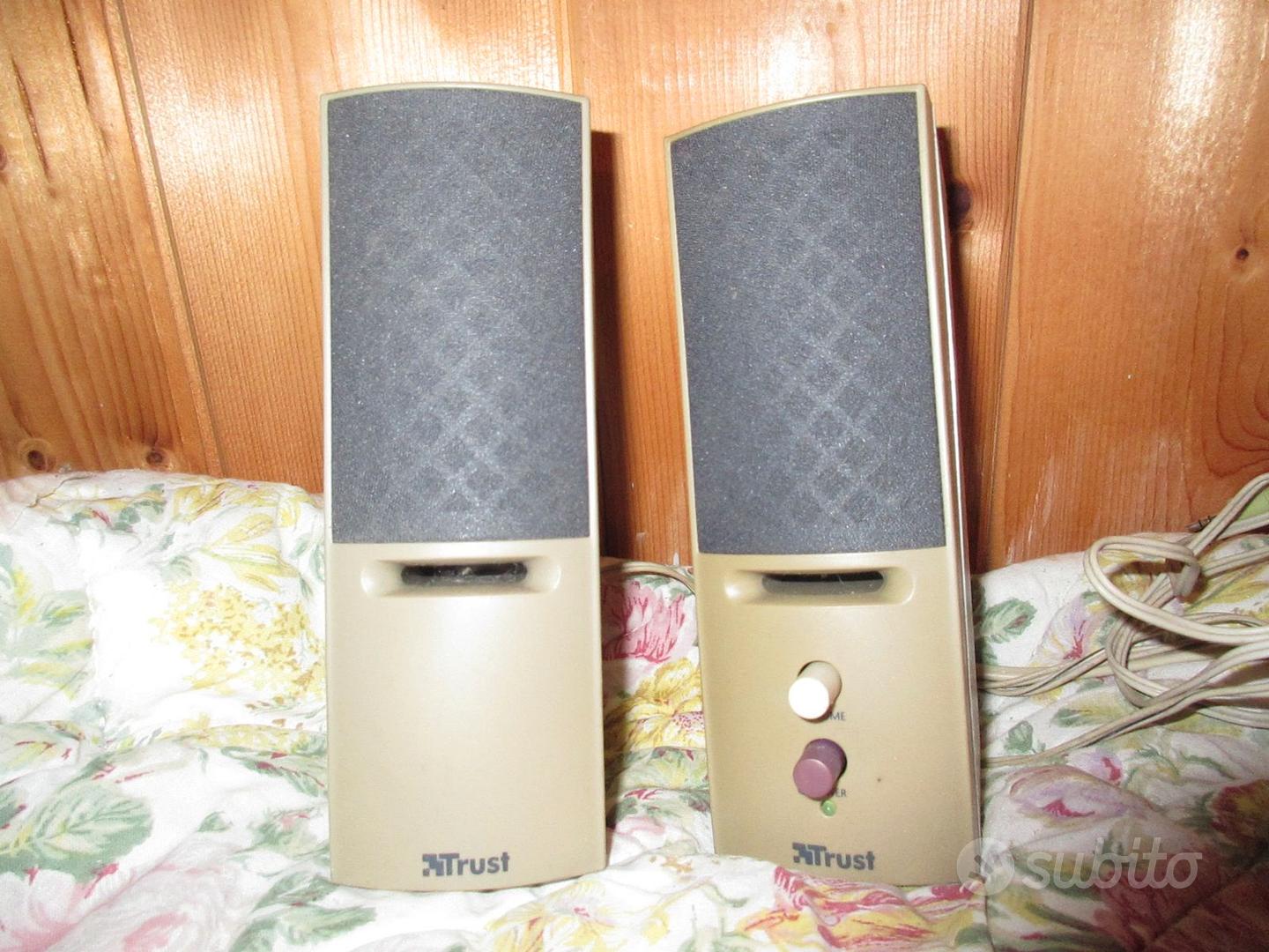 CASSE STEREO ATTIVE PER PC AMPLIFICATE Multiuso - Audio/Video In ...