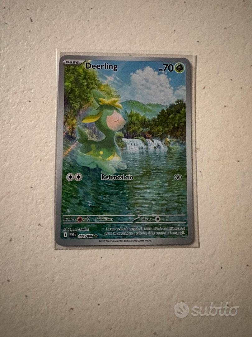Pokemon Fuoco Bianco Deerling (WHT 091/086) - Collezionismo In vendita ...