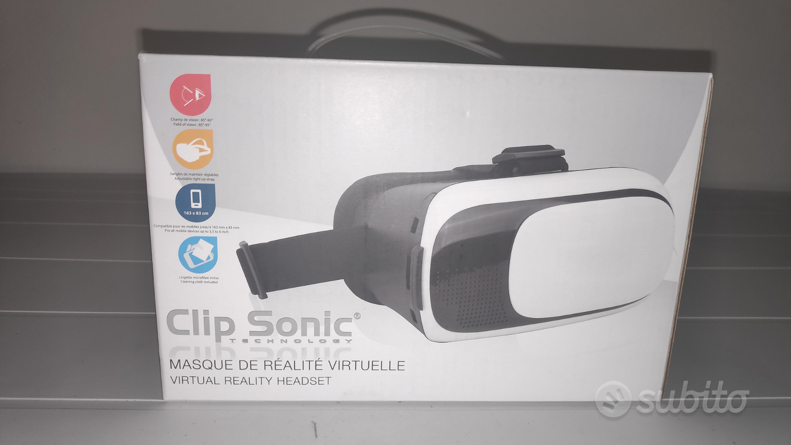 Maschera occhiali realtà virtuale VR 3D - Telefonia In vendita a Brescia