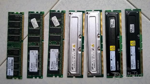 Schede Ram varie DDR e RIMM - Informatica In vendita a Ferrara
