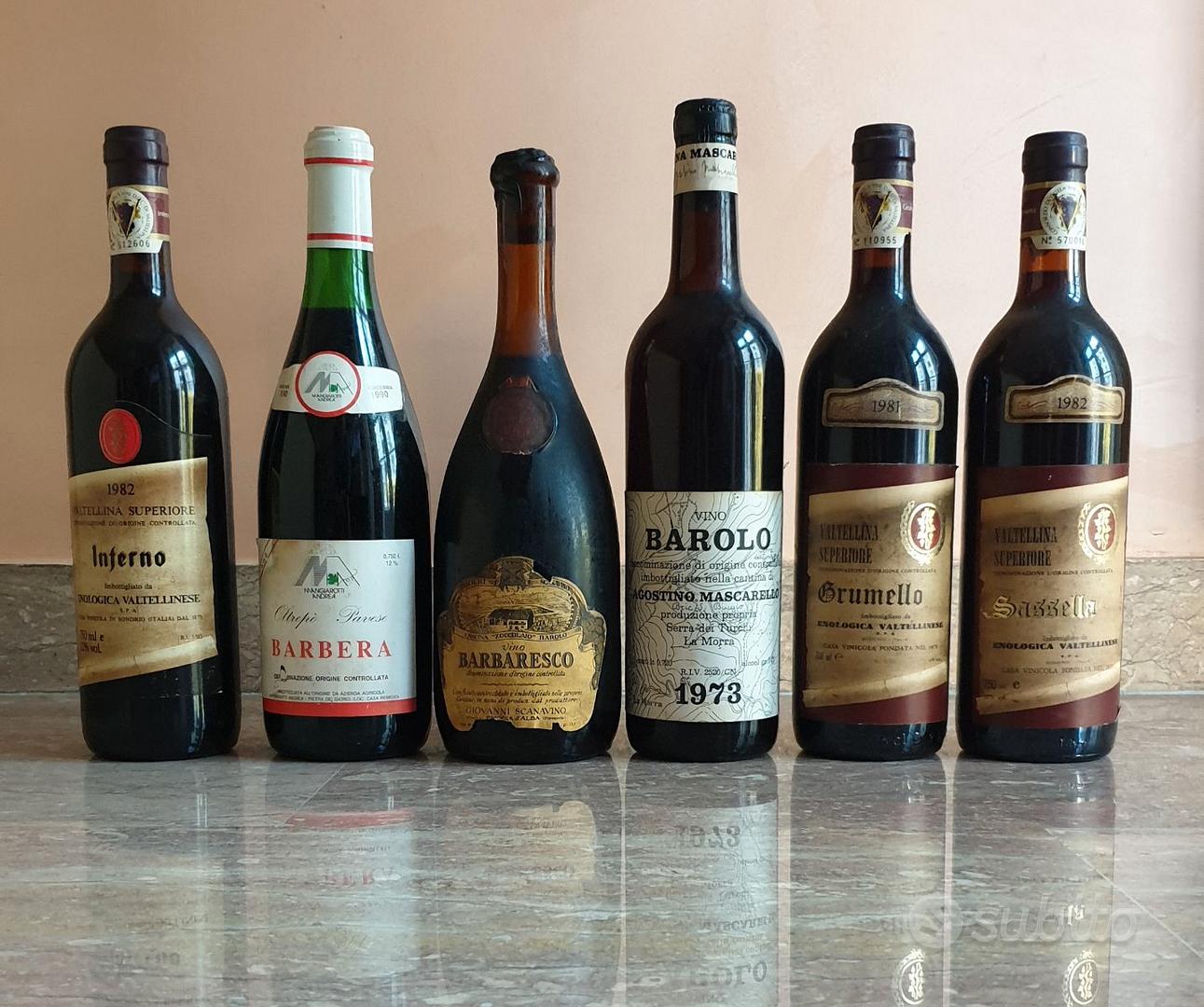 Bottiglie di Vino Vintage da Collezione - Collezionismo In vendita a Milano