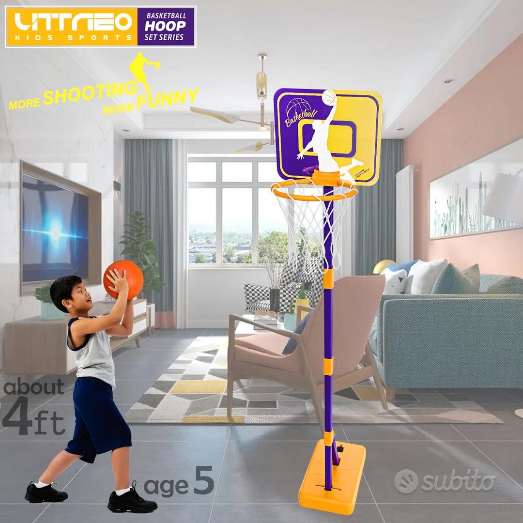 Canestro da Basket per Bambini, Portatile Regolabi - Tutto per i ...