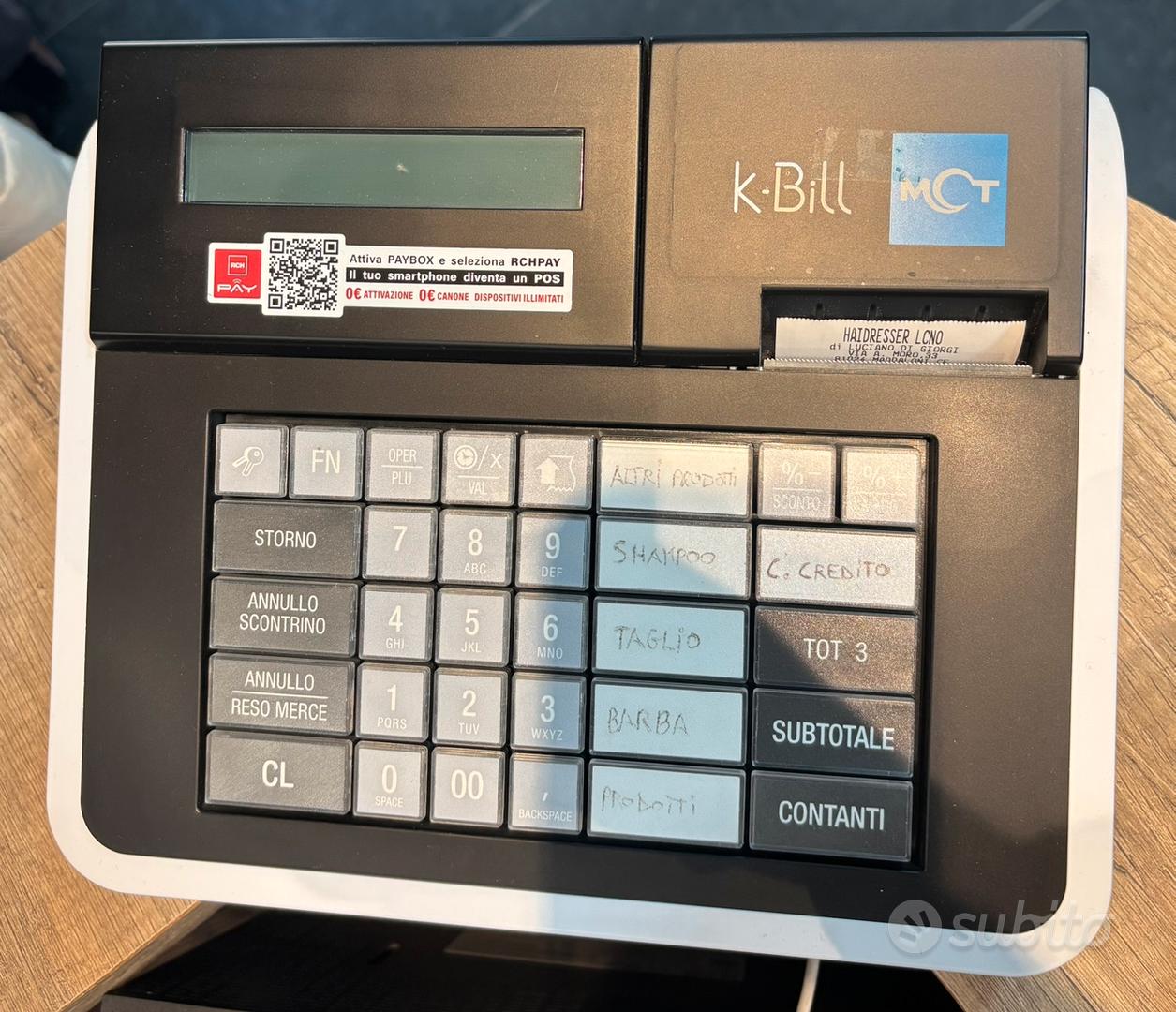 Registratore di cassa telematico MCT k-Bill - Audio/Video In vendita a ...